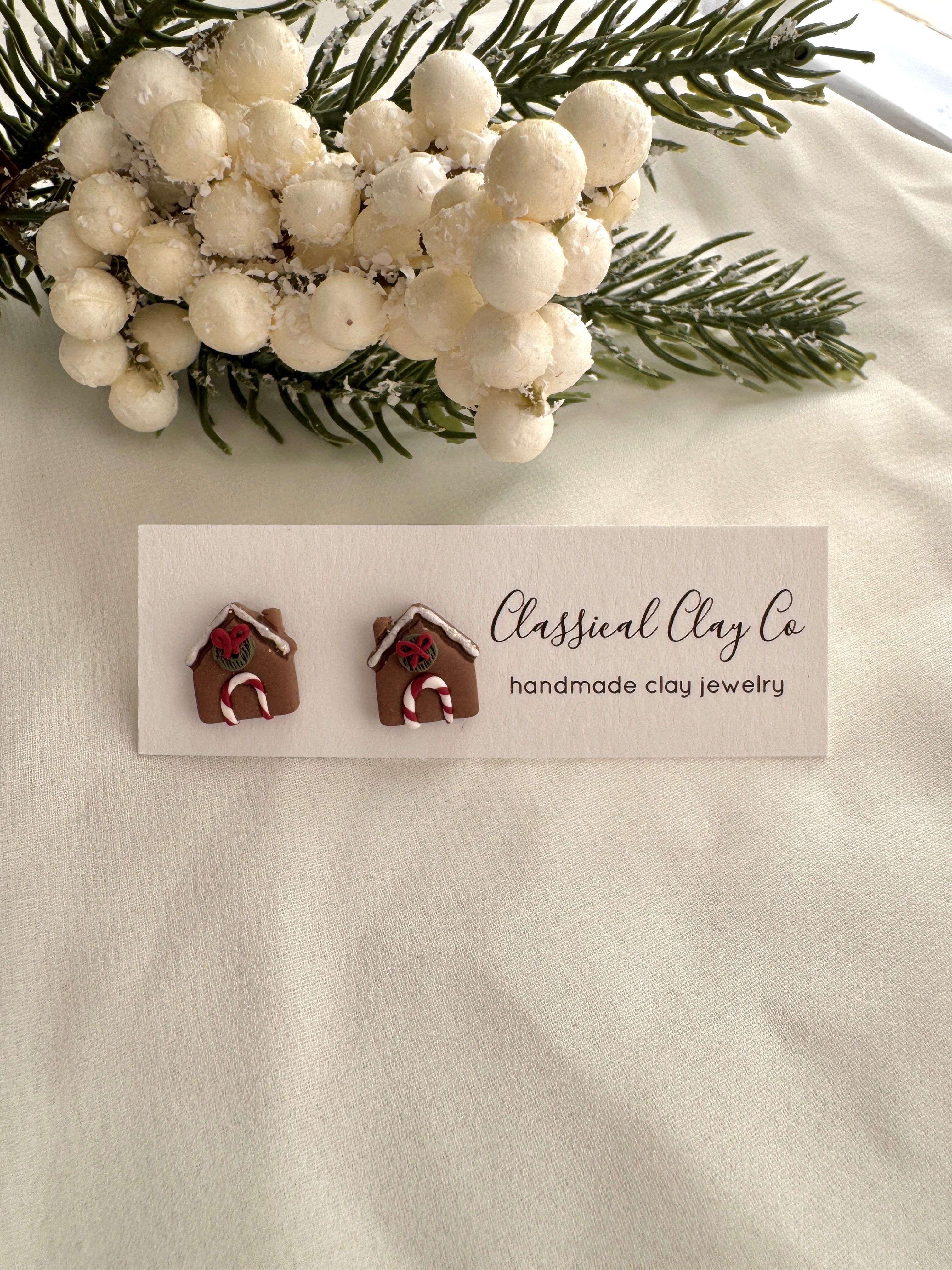 Gingerbread House Stud – Classical Clay Co
